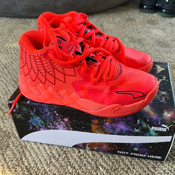 Puma | Shoes | Puma Lamelo Ball Mb Not From Here Red Blast 4y | Poshmark